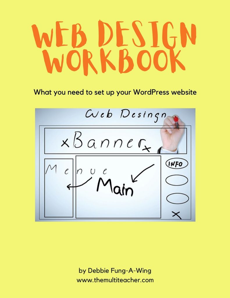 Freebie Web design workbook - The Multi Teacher